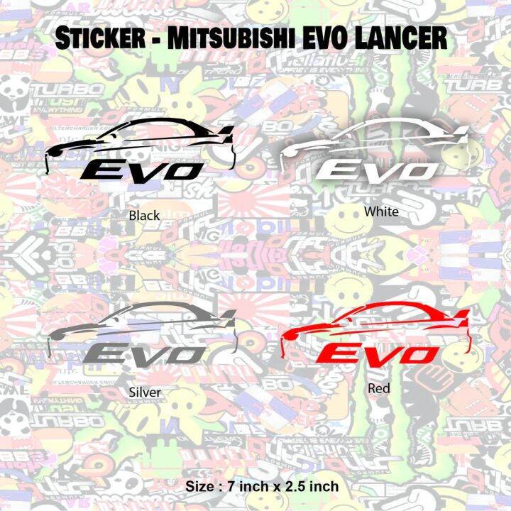 MITSUBISHI EVO STICKER | Lazada