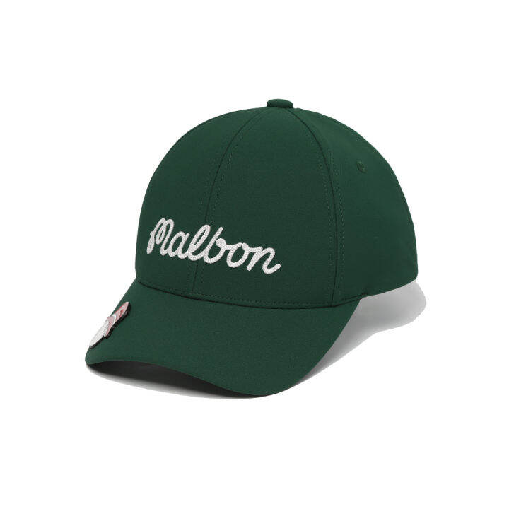 เกาหลี MALBON GOLF script ball โลโก้หมวกผู้ชายและผู้หญิงหมวกกันแดด ...