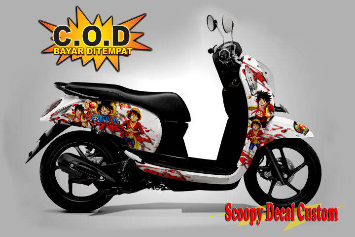 decal stiker fullbody honda scoopy hi-res onepiece | Lazada Indonesia