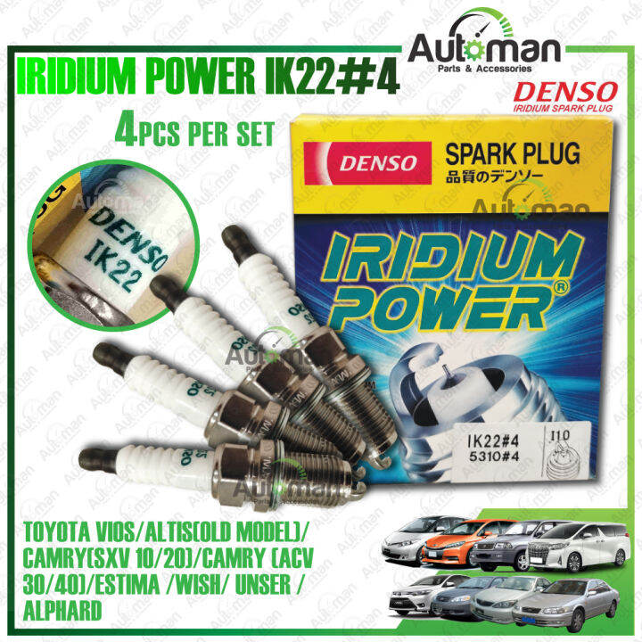 Denso Iridium Power IK22 Spark Plug Toyota Vios Altis Camry SXV10 SXV20 ...