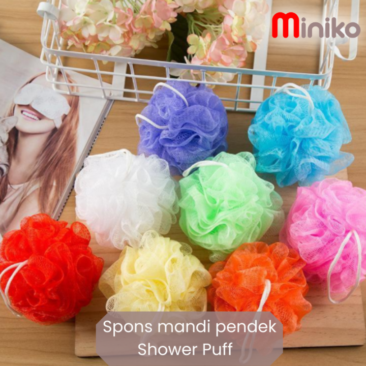Spons Mandi Shower Puff Spons Busa Bagus | Lazada Indonesia