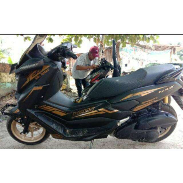 Decal nmax full body custom black gold sticker nmax full body | Lazada ...