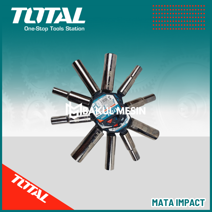 TOTAL SATUAN Mata impact socket shock impact deep Hexagonal Socket ...