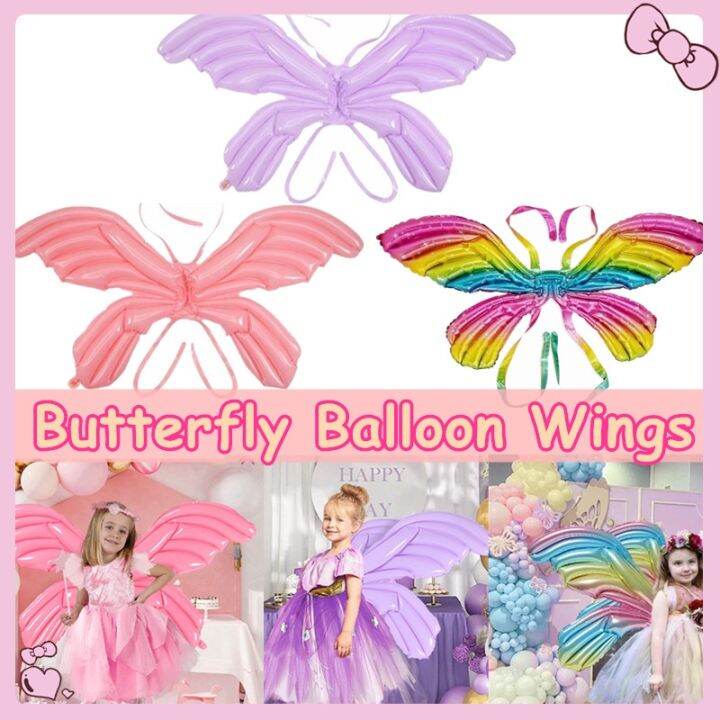 Cartoon Butterfly Balloon Wings Balloon Toys Balloon Butterfly Foil ...