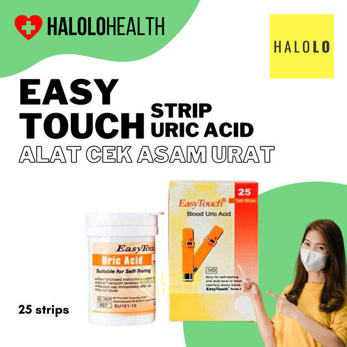 Easy Touch Uric Acid Easytouch Asam Urat 25 test strip | Lazada Indonesia
