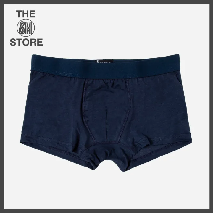 Baleno Men’s Plain Low Rise Boxer Brief in Navy Blue | Lazada PH