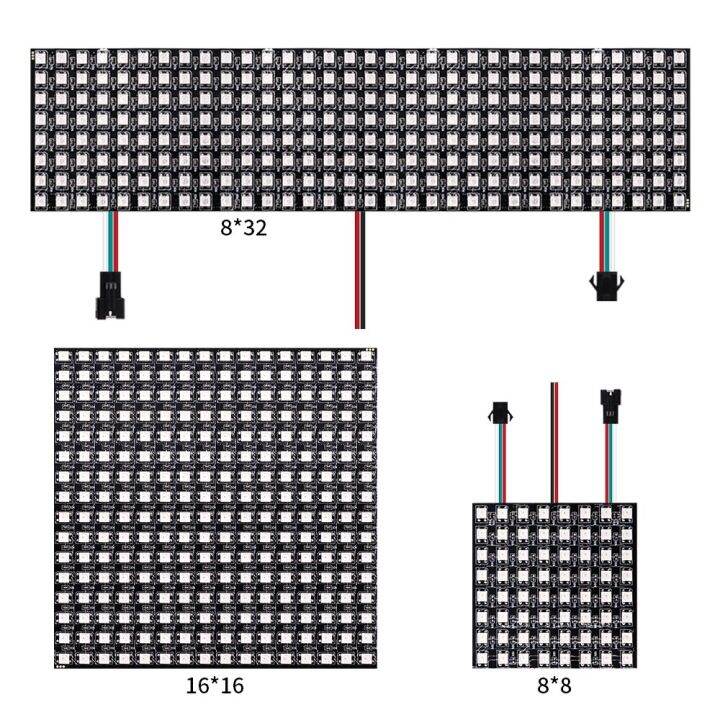 [Hot K] 5V WS2812B Led Module 8x8 8x32 16x16 Small Screen Matrix Pixel ...