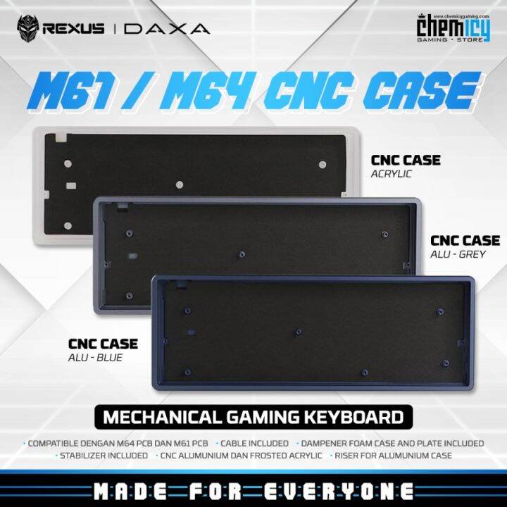 Rexus Daxa CNC Case for M61 / M64 Mechanical Gaming Keyboard | Lazada ...