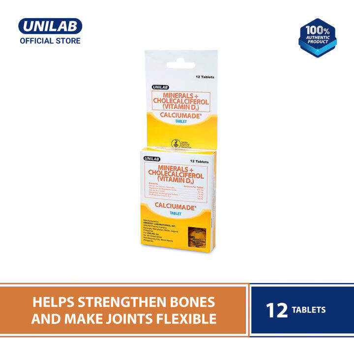 Calciumade 12 Tablets (Helps Strengthen Bones And Make Joints Flexible ...