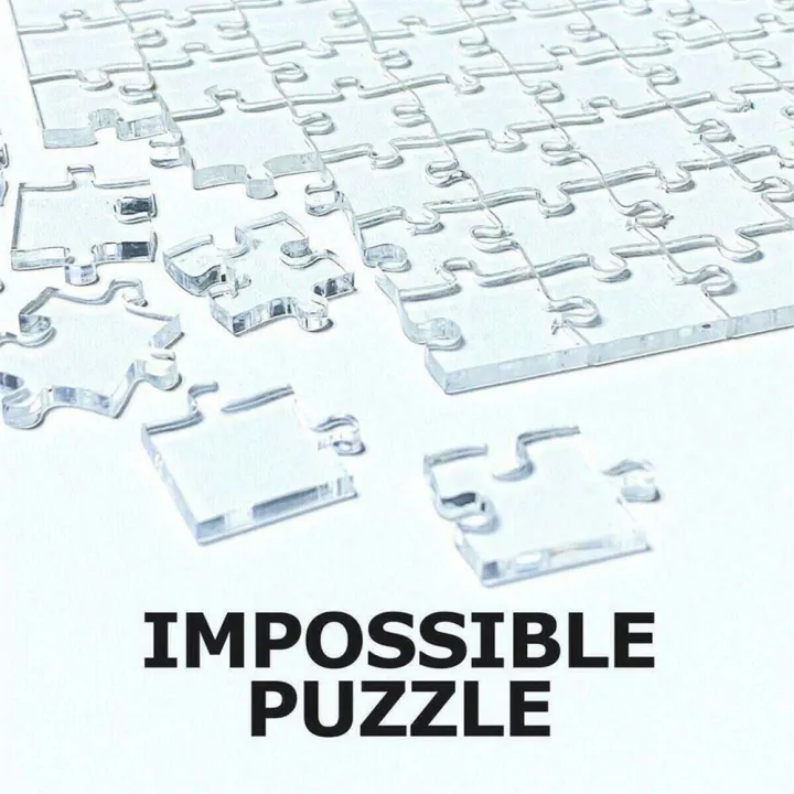 108 ชิ้น Impossible Clear Crystal Jigsaw Puzzle Challenge Puzzle Kid ...