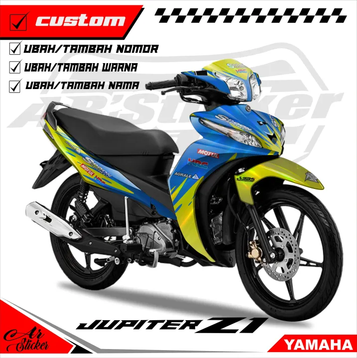 Decal Yamaha JUPITER Z1 Full Body - Stiker Dekal Hologram Pelangi ...
