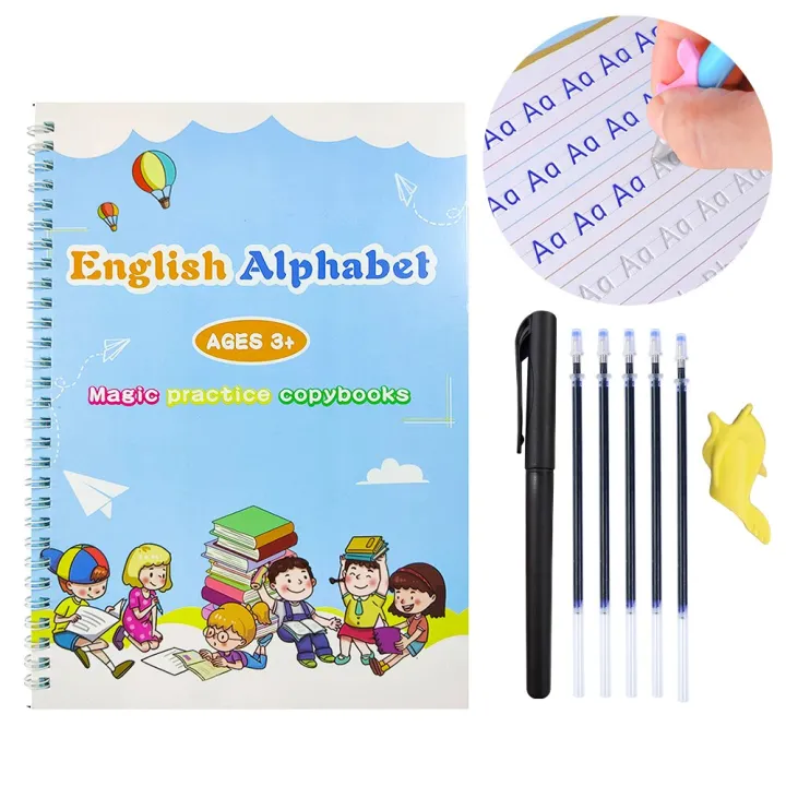 Magic Grooved Learning Copybook Alphabet Letters Tracing Workbook for ...