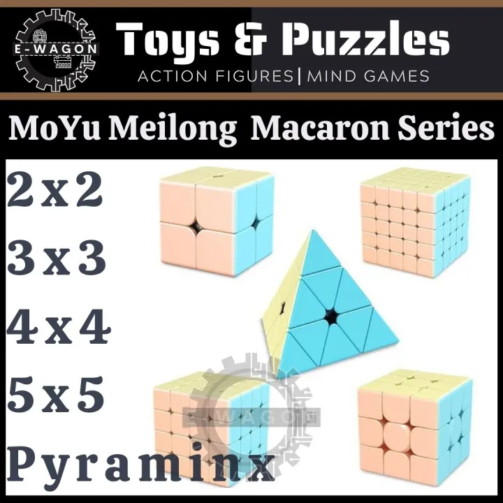 Rubik’s Cube Macaron Meilong Series puzzles 2x2 3x3 4x4 5x5 pyraminx ...