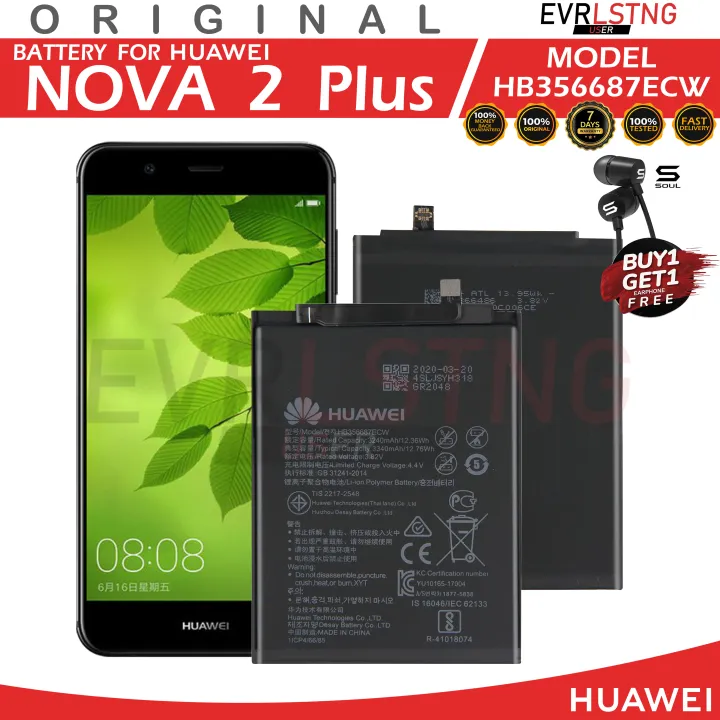 Huawei Nova 2 Plus Battery Model HB356687ECW 100Original Equipment Manufacturer Everlasting user ...