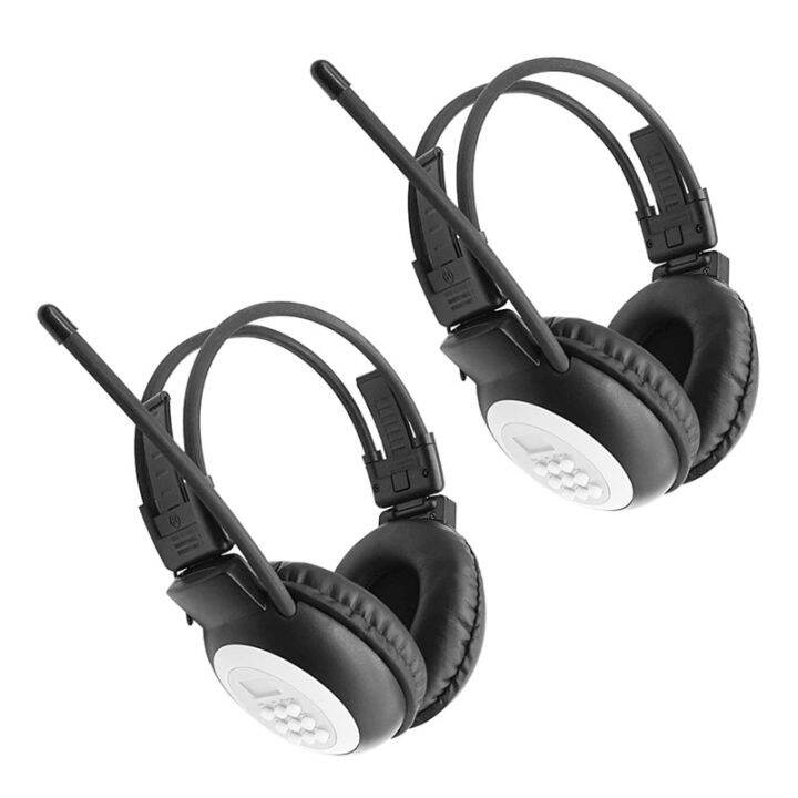 2X Portable Personal FM Radio Headphones , Wireless Headset with Radio ...
