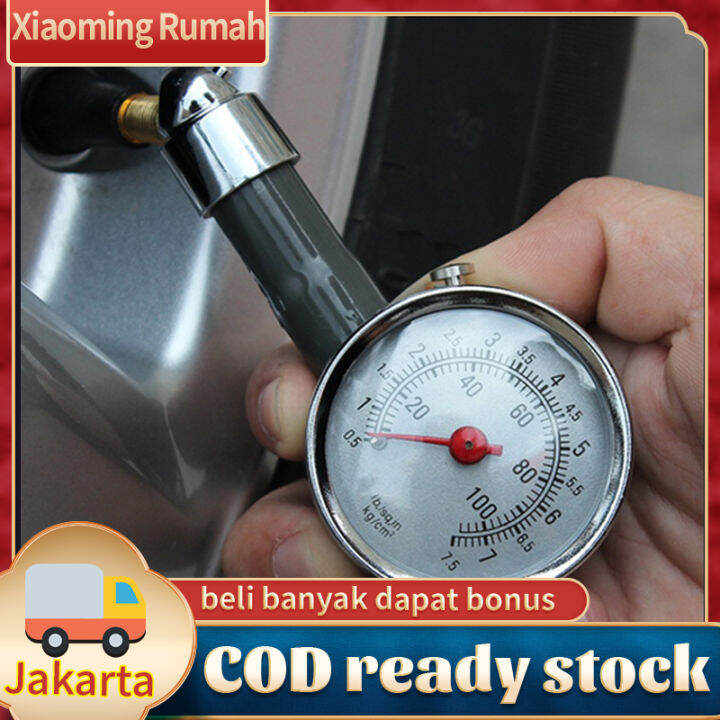 Ukuran angin bulat ban motor mobil Tire pressure gauge Alat ukur angin ...