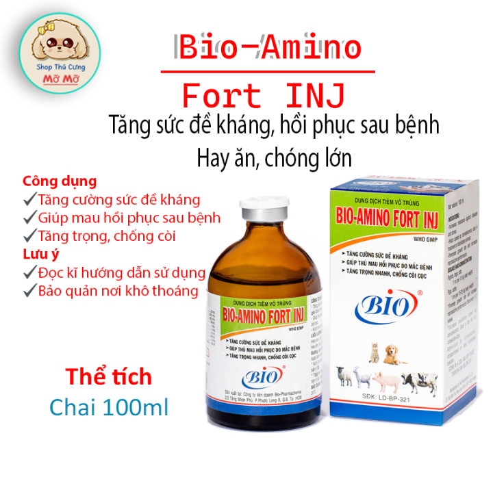 Thuốc tiêm tăng sức đề kháng, hồi phục sau bệnh, chống còi cọc cho chó ...