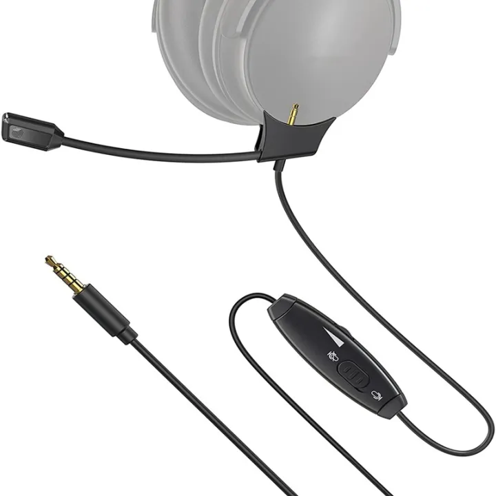 Microphone Cable for BO SE QC35 I II Audio Headphone Cable with Volume ...