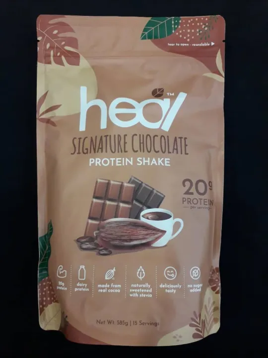 HEAL HIGH PROTEIN ( SIGNATURE CHOCOLATE WITH STEVIA ) 585G | Lazada