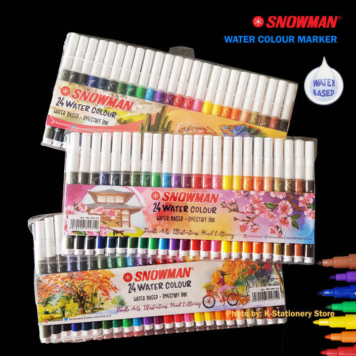 Spidol Cat Air Snowman – Original Water Colour Marker – Doodle Arts ...