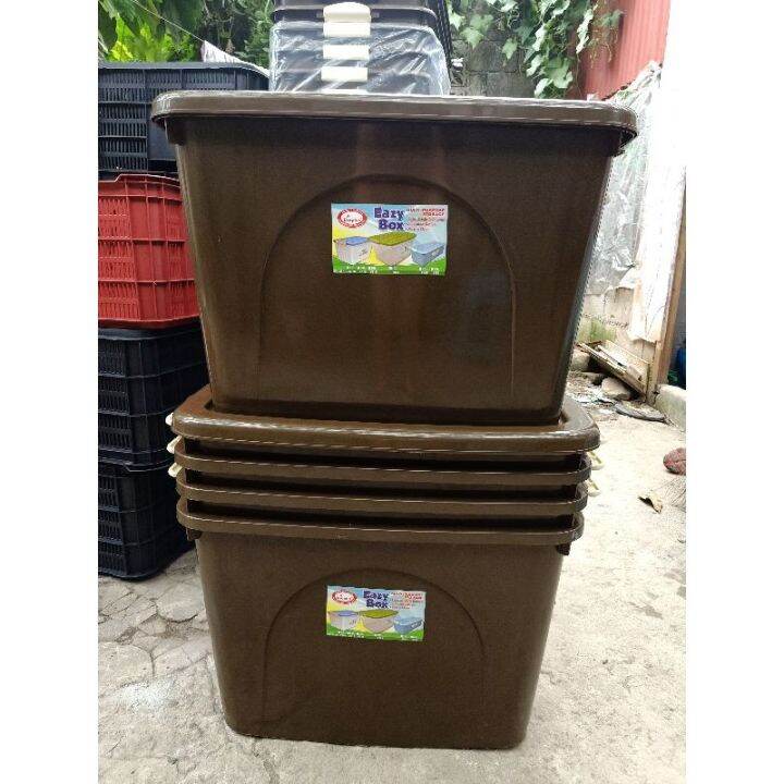 ♬120 liters EAZY BOX STORAGEBOX BROWN♗ | Lazada PH