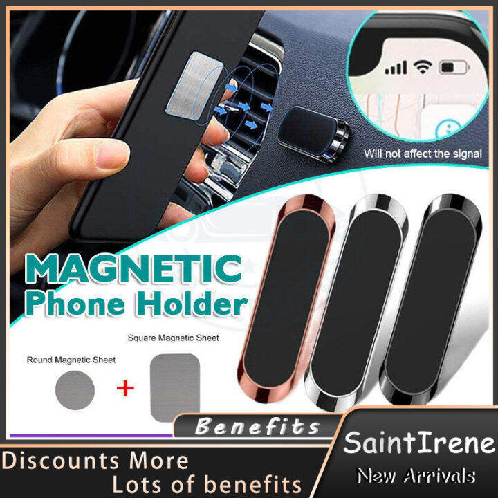 Magnetic Car Phone Holder Universal Paste Stand Car Mount Dashboad ...