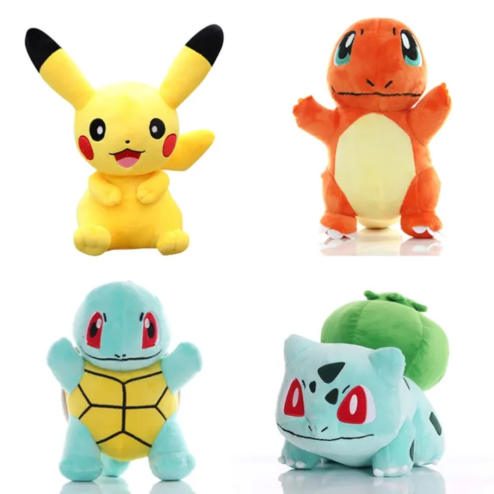 【hot】 Anime Pokemone Plush Toys pikachu Moving Plush Doll Kawaii Eevee ...