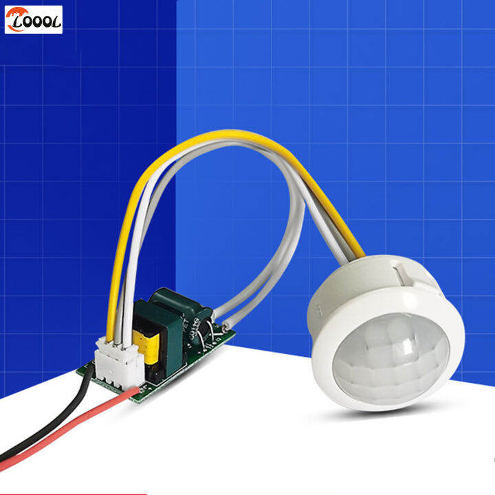 Loool Saklar Sensor Gerak Inframerah Peralatan Listrik Pir Sensor Led