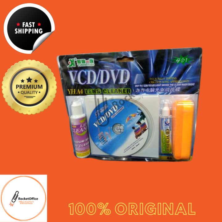 DVD VCD Lens Cleaner Dry&Wet Disc Cleaning Kit Repair | Lazada PH