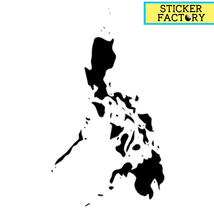 Wall Decor Sticker - PHILIPPINE MAP PILIPINAS - Decal Decoration for ...