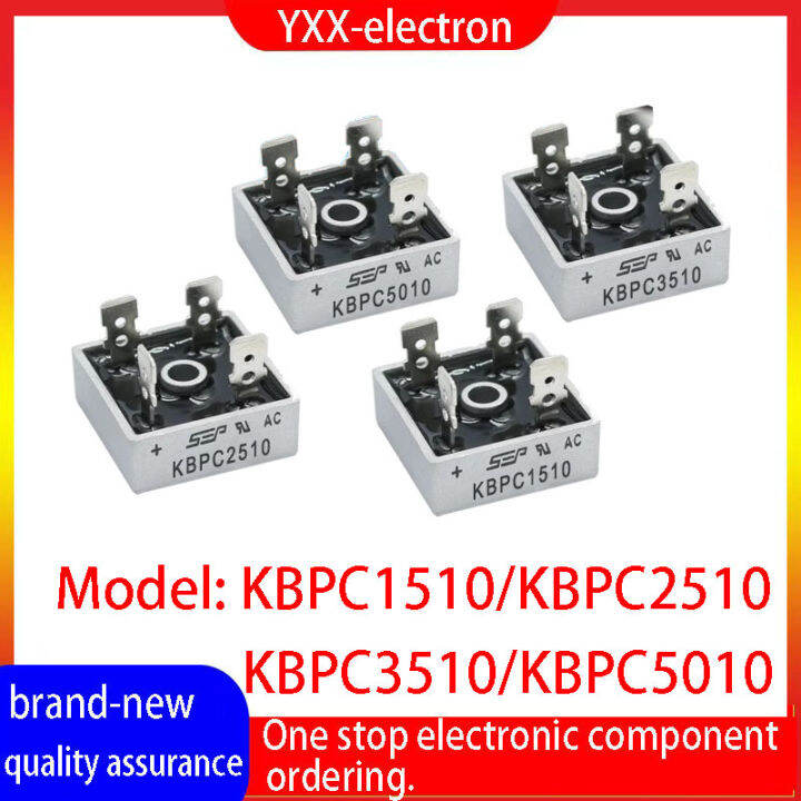 KBPC2510กอง KBPC1510 KBPC5010 KBPC3510วงจรเรียงกระแสเต็มคลื่นแบบบริดจ์ ...