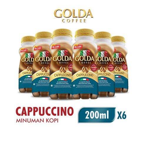 Golda Minuman Kopi Cappuccino 200 ml x 6 pcs | Lazada Indonesia