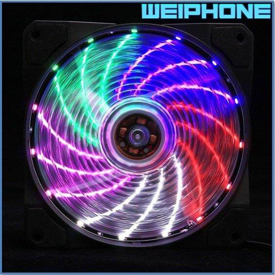 CPU Led Fan 120mm Case Chassis Cooling Ring LED Fan CPU Cooler 4Pin ...