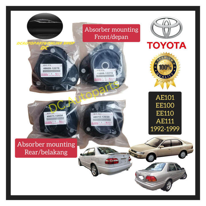 ABSORBER MOUNTING TOYOTA COROLLA AE92 AE101 AE111 EE111 FRONT OR REAR ...