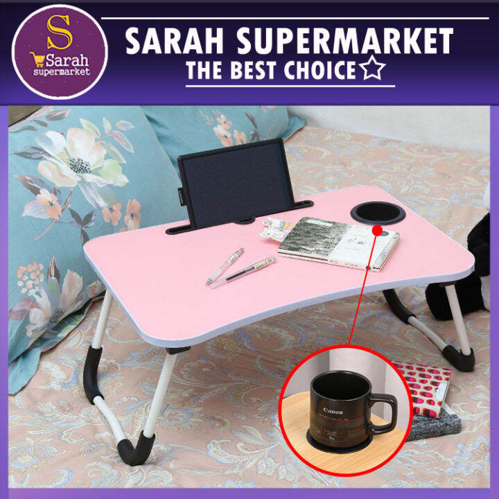 Sarah Laptop desk bed Folding Anti Slip Laptop Table Student Portable ...