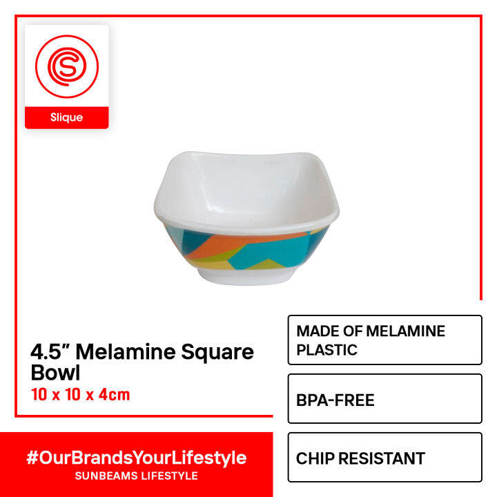 SLIQUE Melamine Square Bowl 10 cm | Modern Italian Design Tableware ...