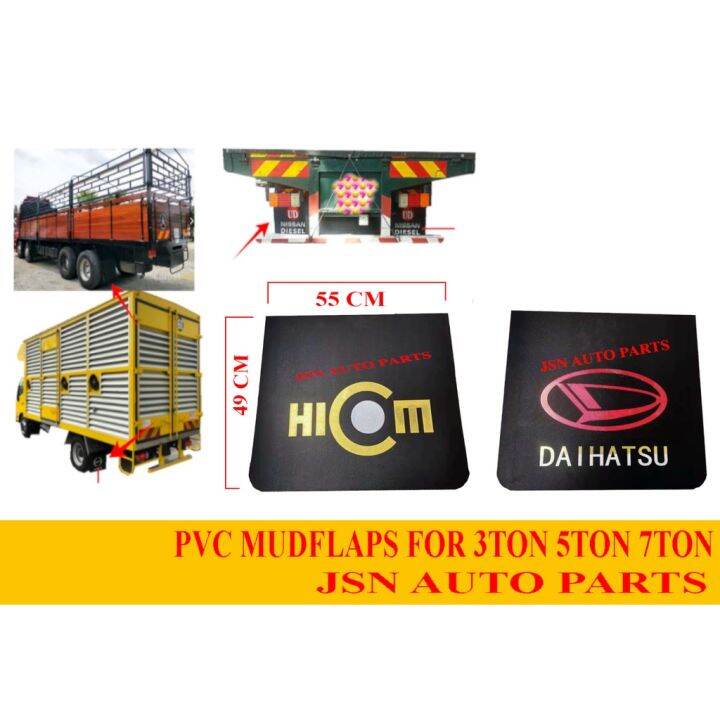 LORRY PVC MUDFLAPS DAIHATSU HICOM 3TON 5TON 7TON | Lazada