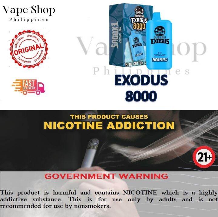 EXODUS 8k Puffs Disposable Vape | Lazada PH