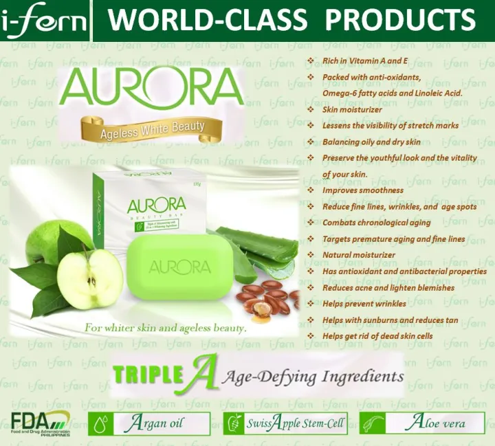 AURORA BEAUTY BAR SOAP 100% I-FERN ORIGINAL | Lazada PH