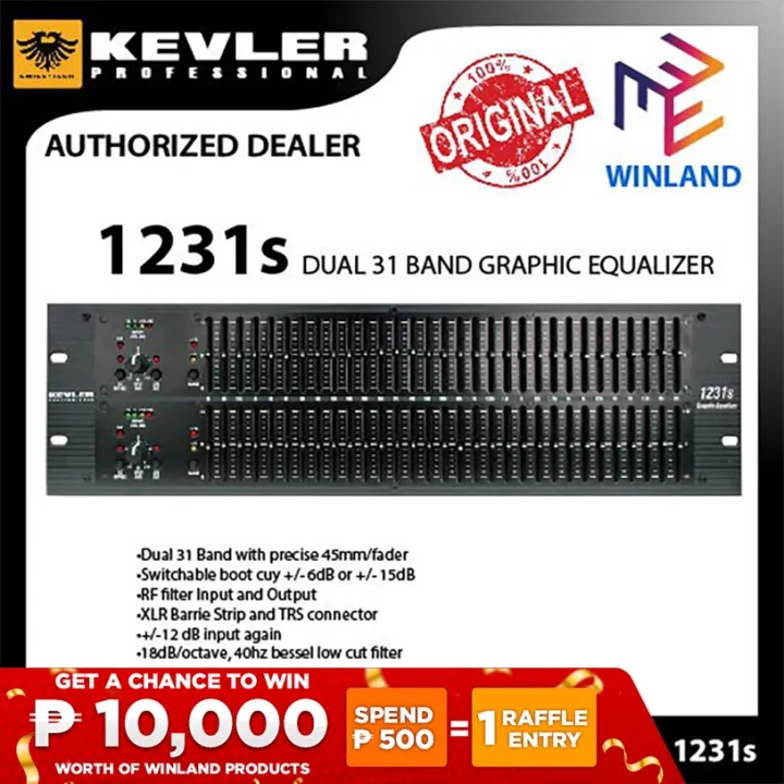 Kevler Professional 1231s Dual 31 Band Graphic Equalizer *WINLAND* | Lazada PH