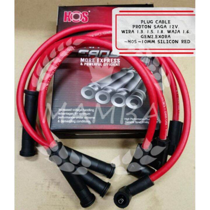 10mm PLUG CABLE PROTON SAGA 12V, WIRA 1.3, 1.5,1.6, 1.8, WAJA 1.6, GEN2 ...