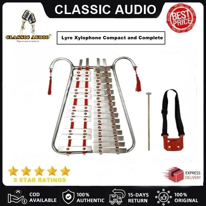 Original Lyre Xylophone By Classic Audio-Compact and Complete with Bag ...