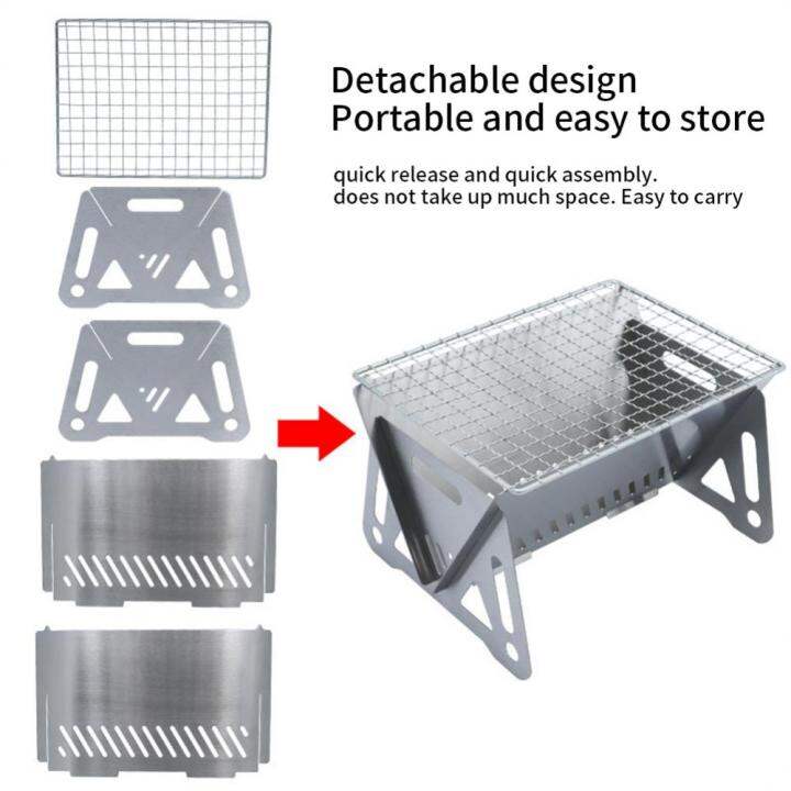 Portable Card Oven Outdoor Folding Card Furnace Stainless Steel ...