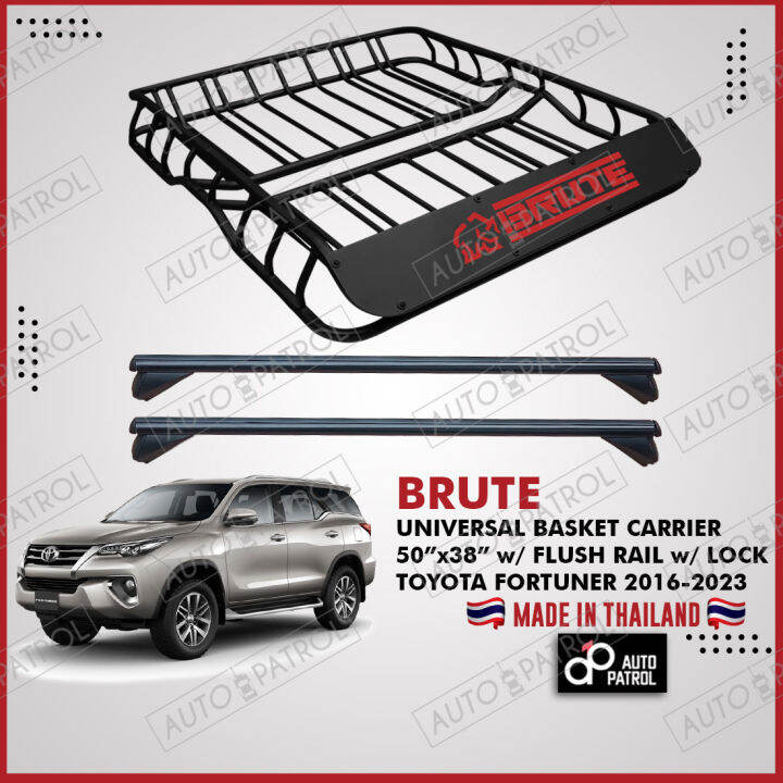 TOYOTA FORTUNER 2016-2023 Brute Roof Rack Basket Carrier OFFROAD ...