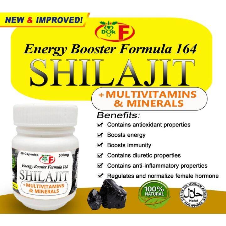 rk456wbzt10 ENERGY BOOSTER FORMULA 164 SHILAJIT 30'S CAPSULES | Lazada PH