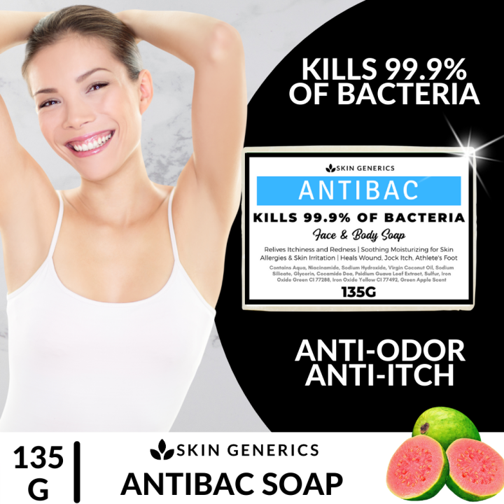 [ ANTI-BACTERIAL + ANTI-ODOR ] SkinGenerics Antibacterial Soap Organic ...