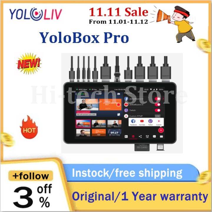 YOLOLIV Yolobox Pro The Ultimate All-In-One Multi-Cam Live Streaming & Switching System | Lazada PH