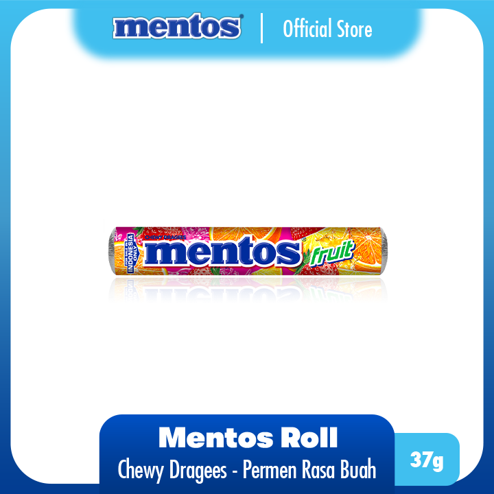 Mentos Chewy Dragees Fruit 37g - Permen Mint Rasa Buah | Lazada Indonesia