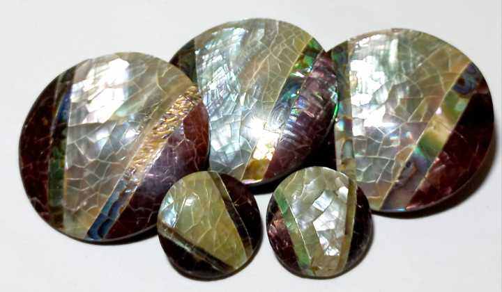 Kancing Baju kerang unik besar kecil hias coklat isi 12pcs | Lazada ...