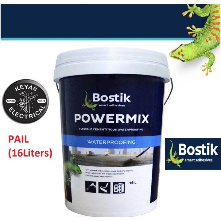 Bostik POWERMIX Flexible Cementitious WATERPROOFING 16 Liters (PAIL) UV ...
